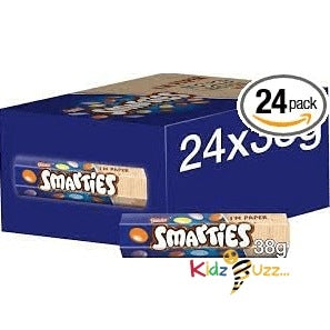 Smarties Tube MIlk Chocolate Gems Nestle Smarties Tubes (24) | kidzbuzzz