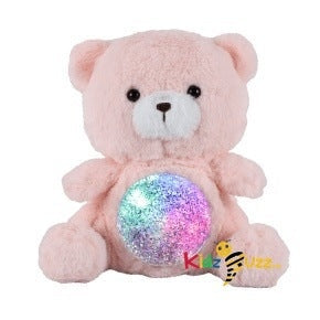 Teddy Bear Soft Toy- Magic Belly With Glitter Ball | kidzbuzzz