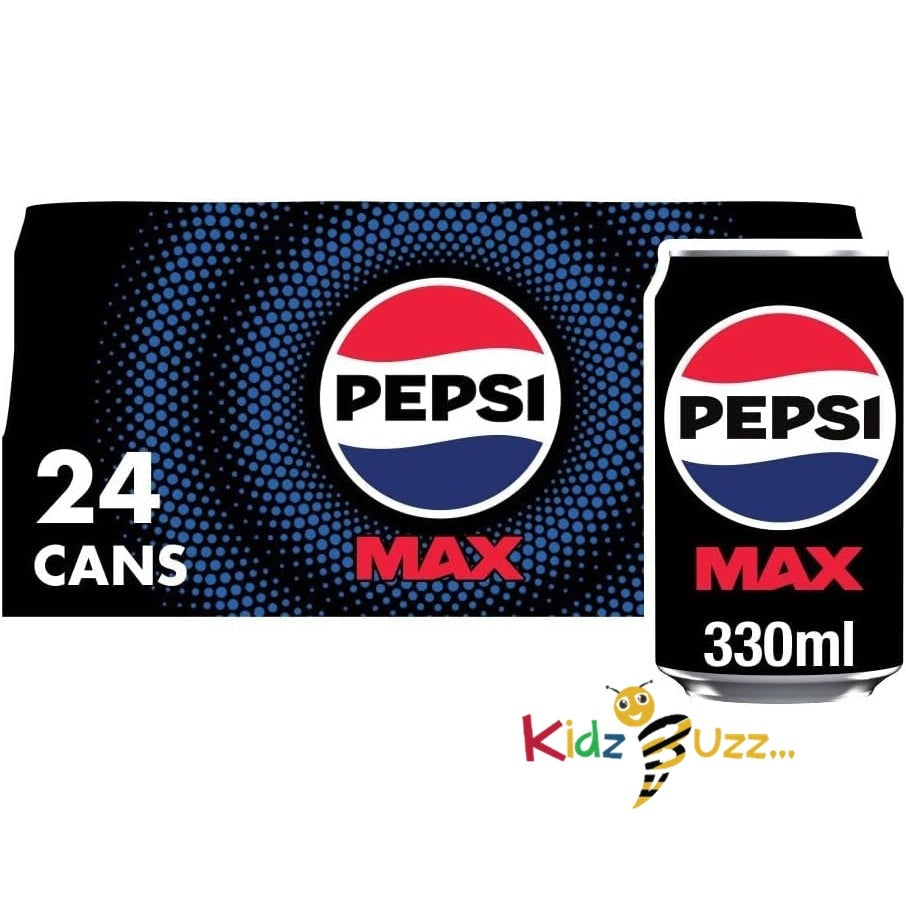 Pepsi Max No Sugar Cola Cans 24 x 330ml | kidzbuzzz