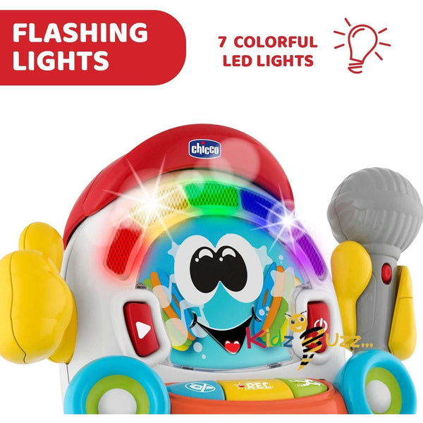 Chicco- Karaoke Set Songy the Singer, White Spanish Language | kidzbuzzz