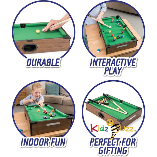 20" Table Pool Game-Wooden Classic Games Table, Indoor Outdoor Game for ...