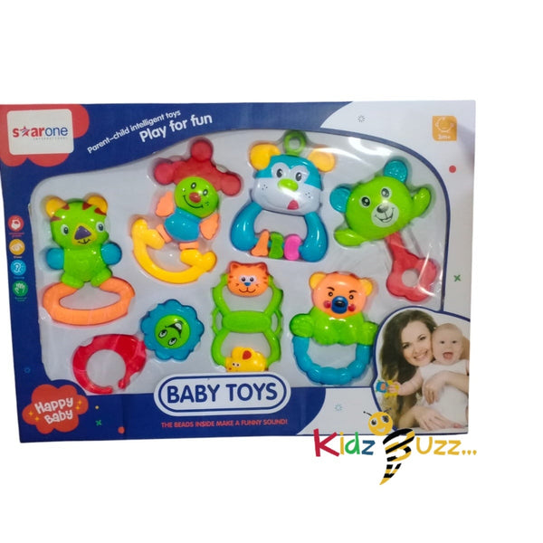 Baby Toy Rattles Box for different stages of baby's development | kidzbuzzz