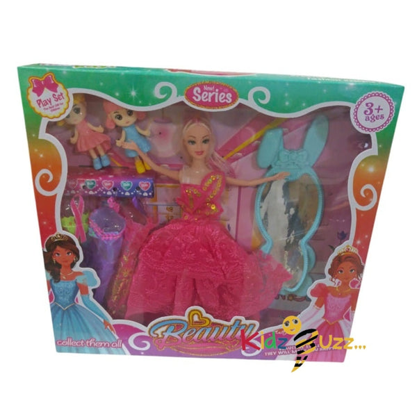 Beauty Dress Doll With Accessories Play Set | kidzbuzzz