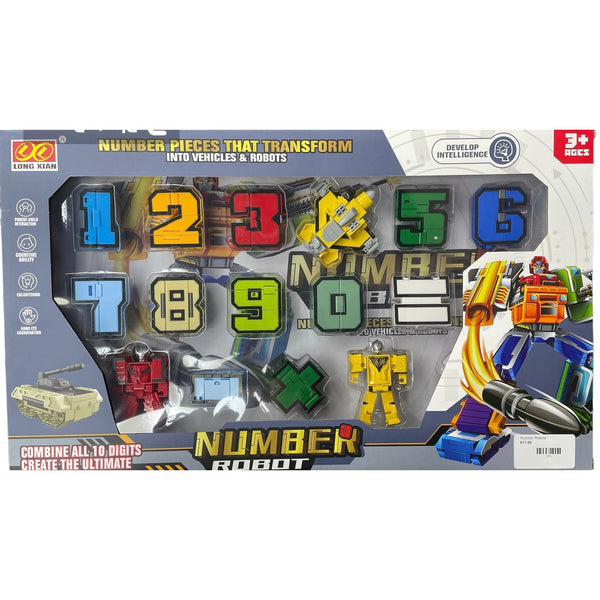 Number Robots Toy | kidzbuzzz