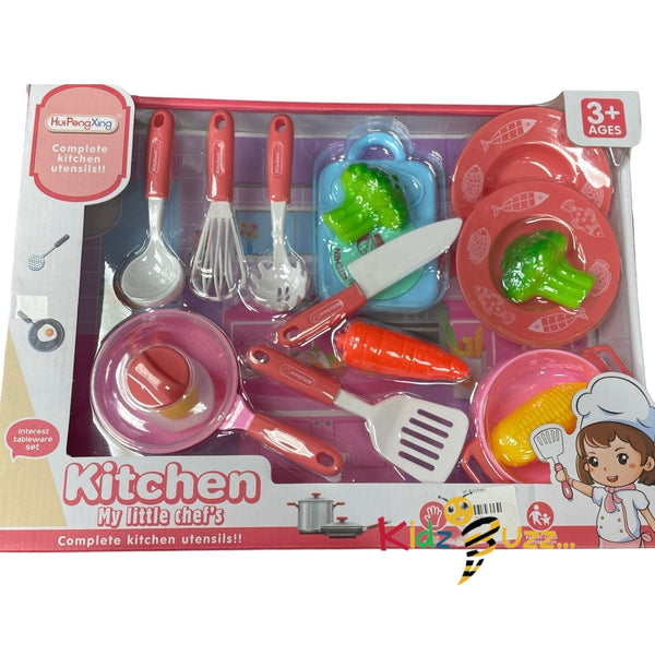 My Little Chef Kitchen Complete Utensils Set For Kids | kidzbuzzz