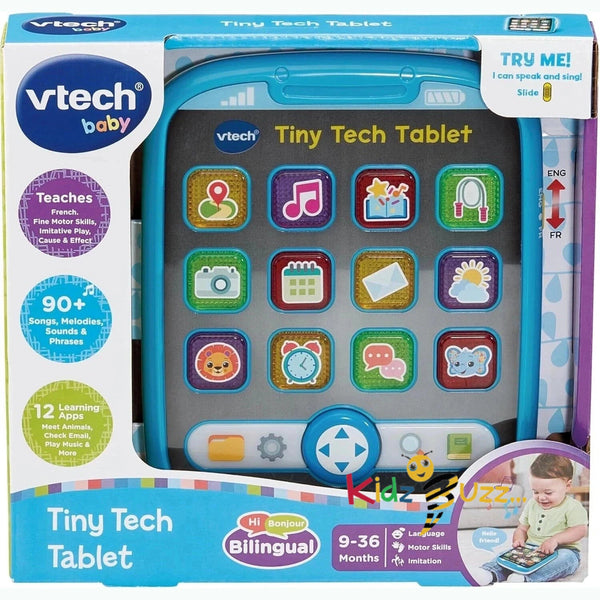 VTech Tiny Tech Tablet, Educational Toy, Light Up Buttons | kidzbuzzz