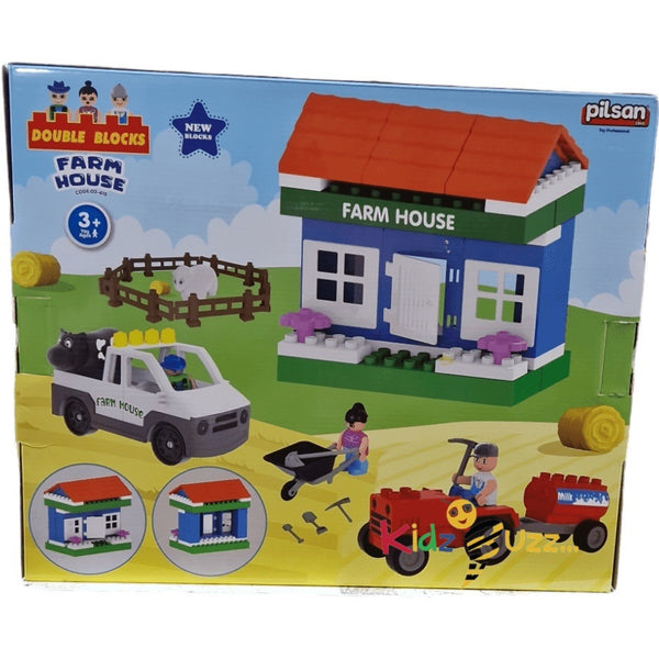 Double Blocks Farm House Set Toy For Kids | kidzbuzzz