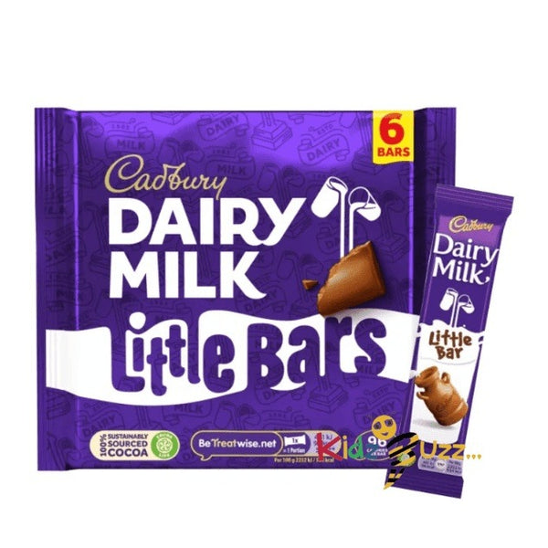 Cadbury Dairy Milk Little Bars, 18g (Pack of 6) | kidzbuzzz