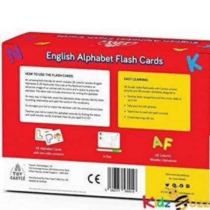 Toy Castle English Alphabet Flash Cards | kidzbuzzz